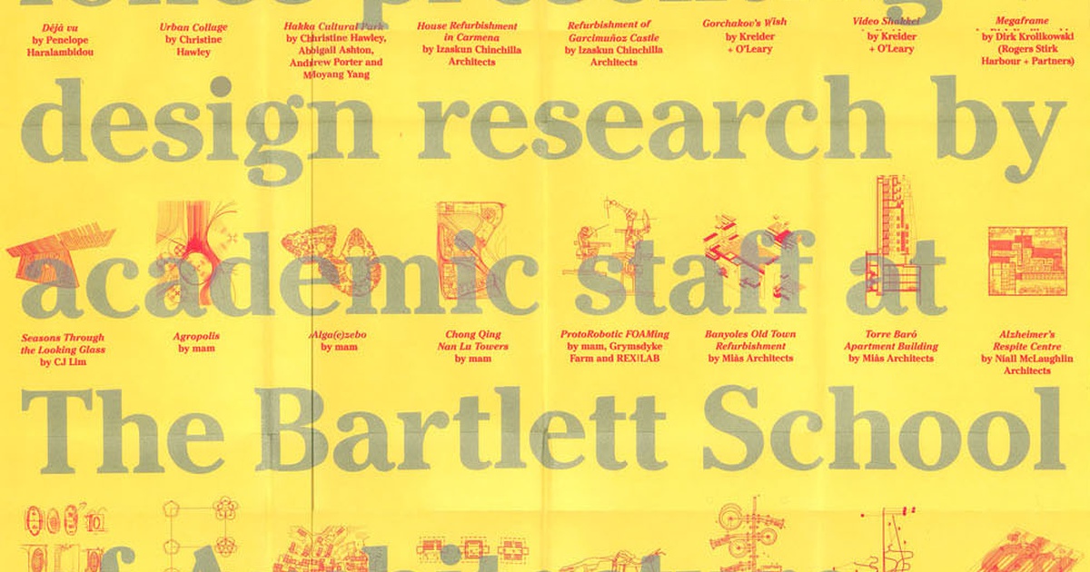 Bartlett Research Folios | News | Níall McLaughlin