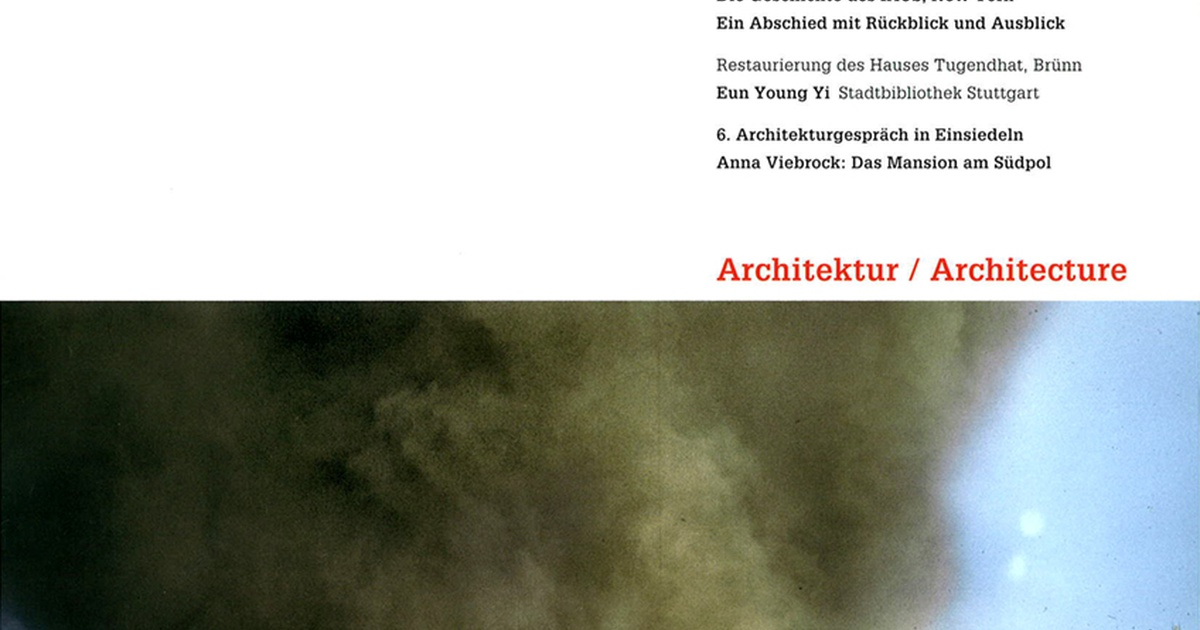Peplos, the Dissimulating Façade - Archithese | Media | Níall McLaughlin